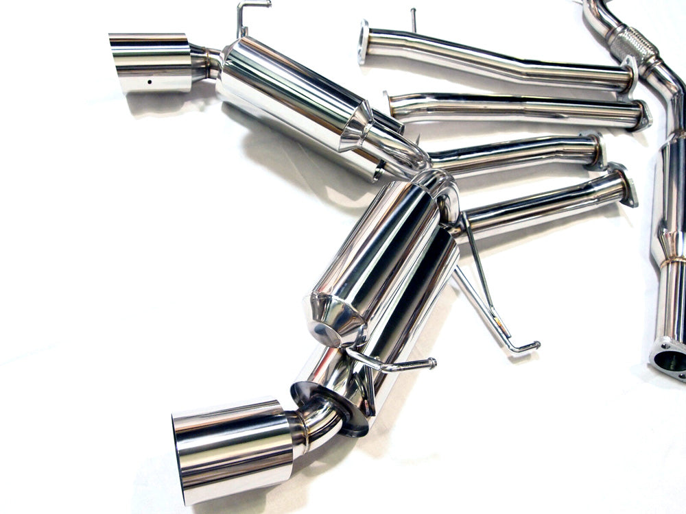 03-09 Nissan 350z True Dual Muffler Catback Exhaust System Fairlady Z ...