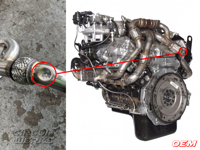 FORD 2008-2010 Up Pipes POWERSTROKE Heavy Duty F250 F350 Diesel 6.4L T ...