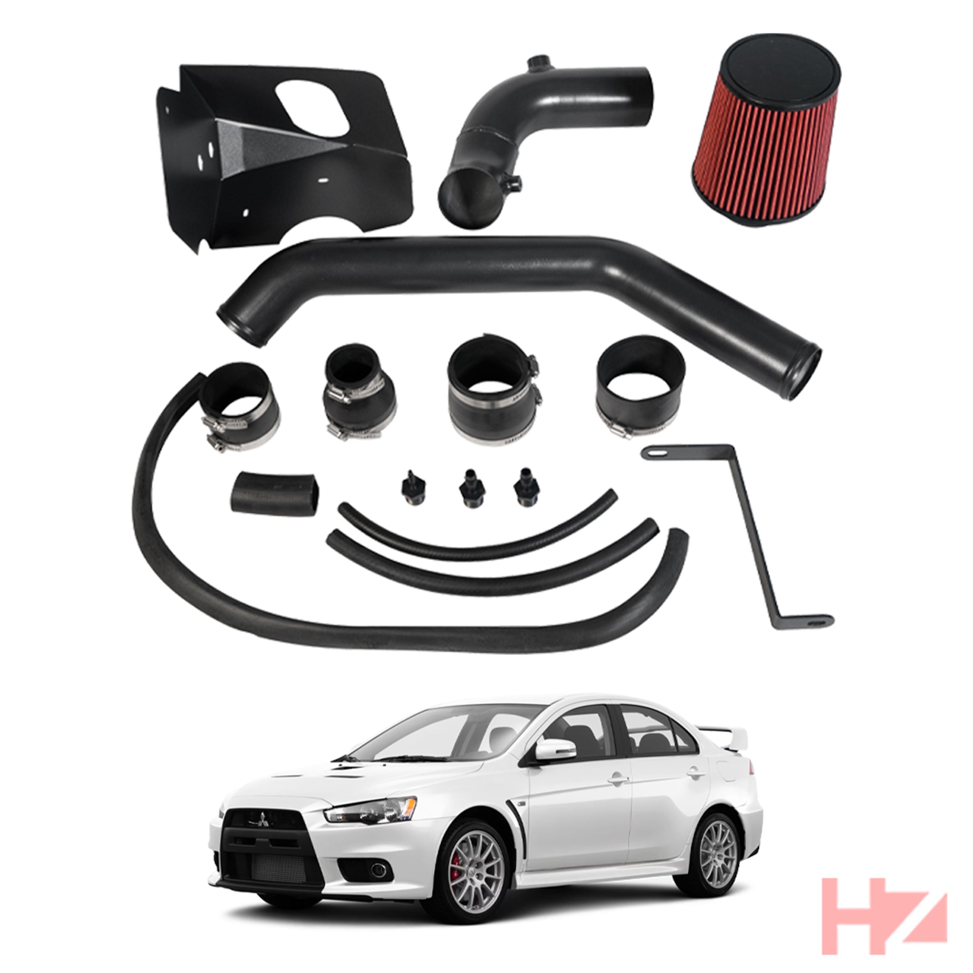 2008-2015 Mitsubishi Lancer Evolution X 2.0T (MR / GSR) Air Intake wit ...