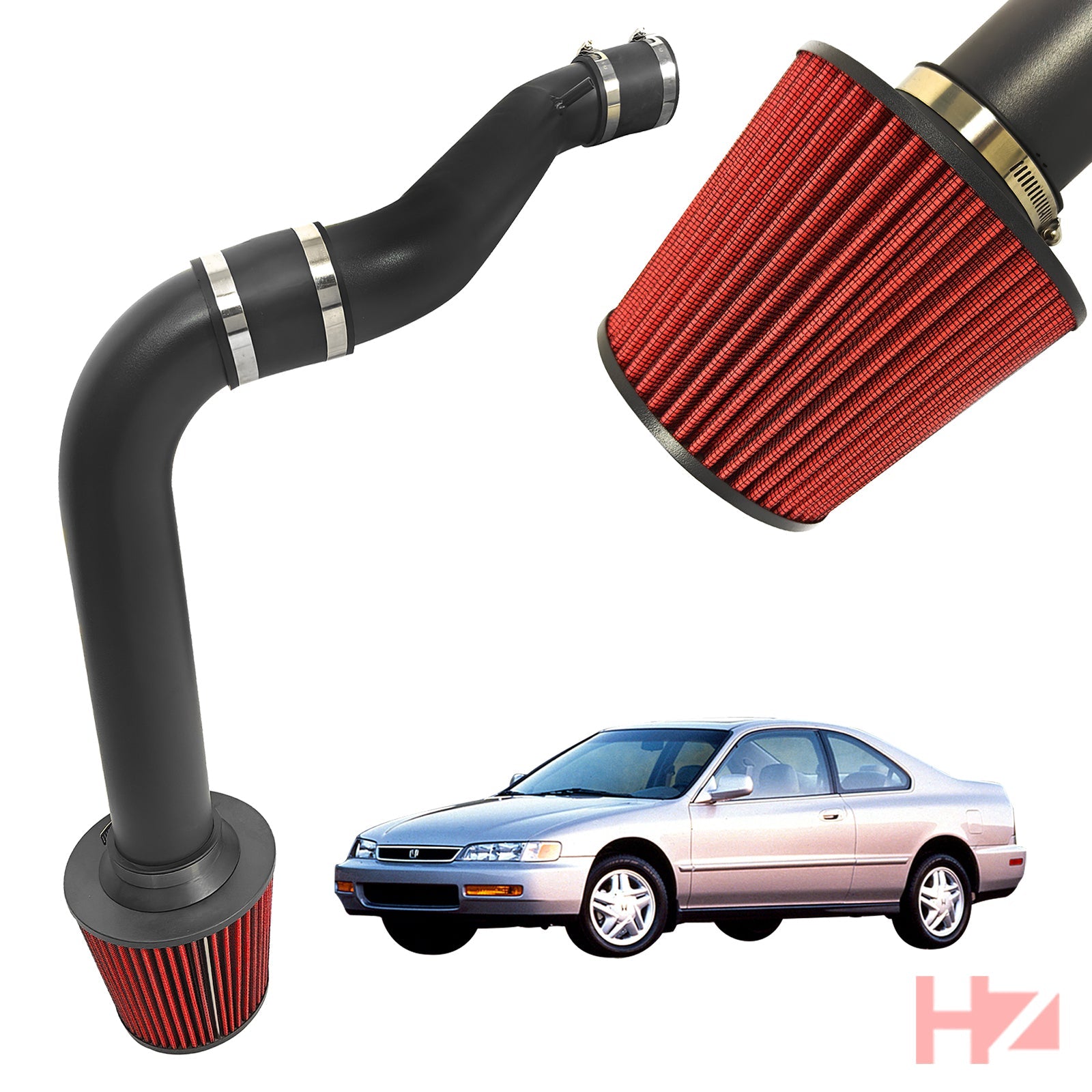 1994-1997 Honda Accord EX LX DX 2.2L Long Tube Cold Air Intake System ...