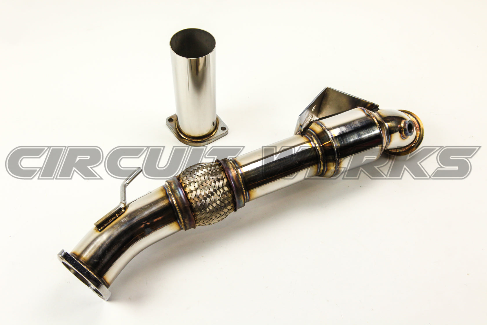 2013-2018 Ford Focus ST Resonated Catless 3" Downpipe – Circuit Werks