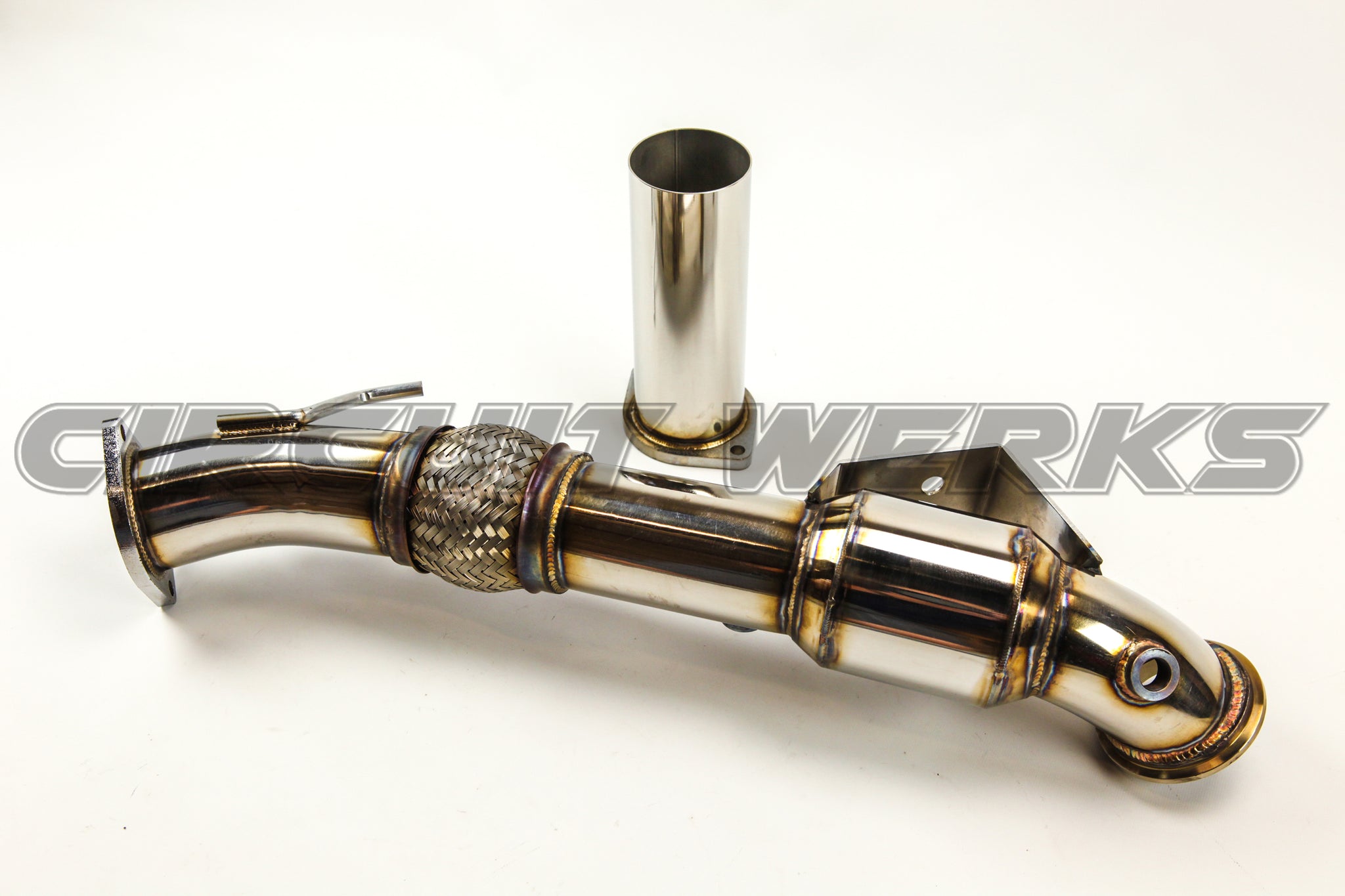 2013-2018 Ford Focus ST Resonated Catless 3" Downpipe – Circuit Werks