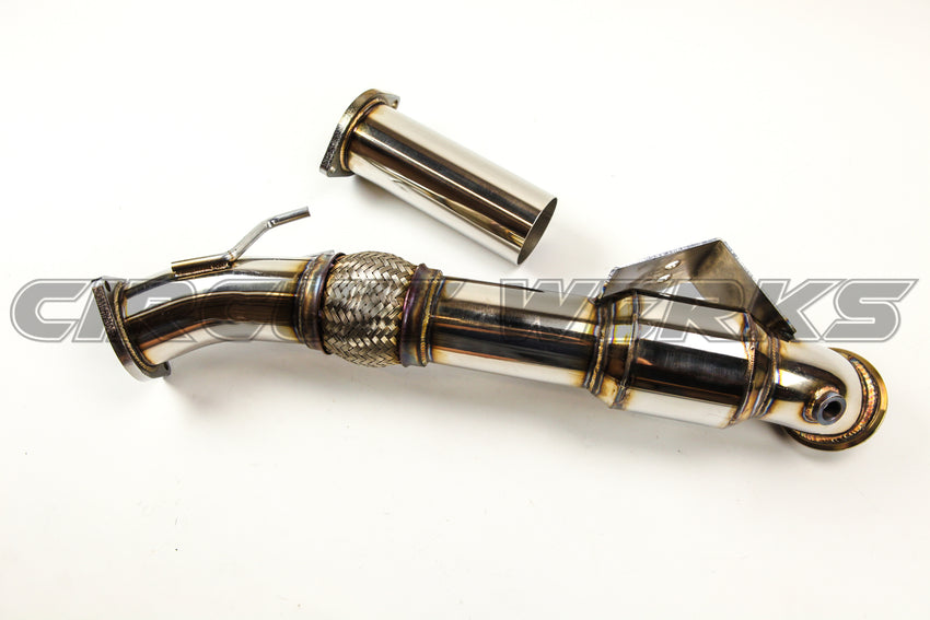 2013-2018 Ford Focus ST Resonated Catless 3" Downpipe – Circuit Werks