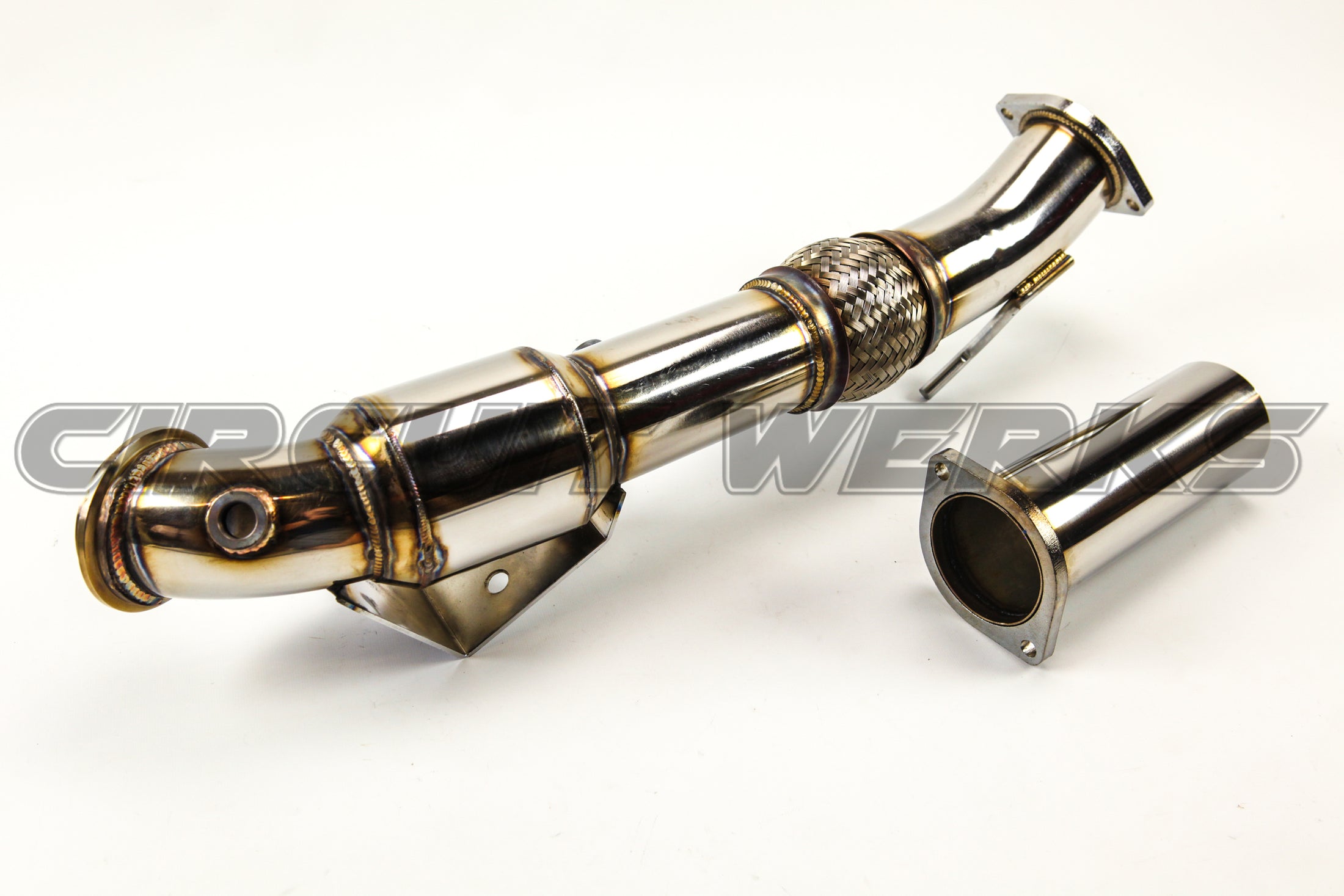 2013-2018 Ford Focus ST Resonated Catless 3" Downpipe – Circuit Werks